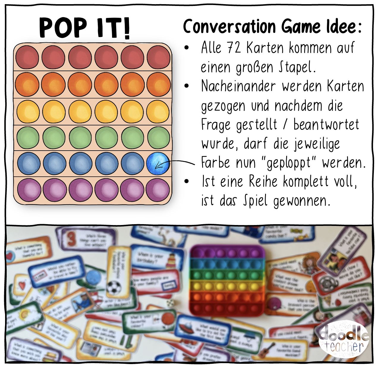Gamechanger: POP-IT! Conversation Game